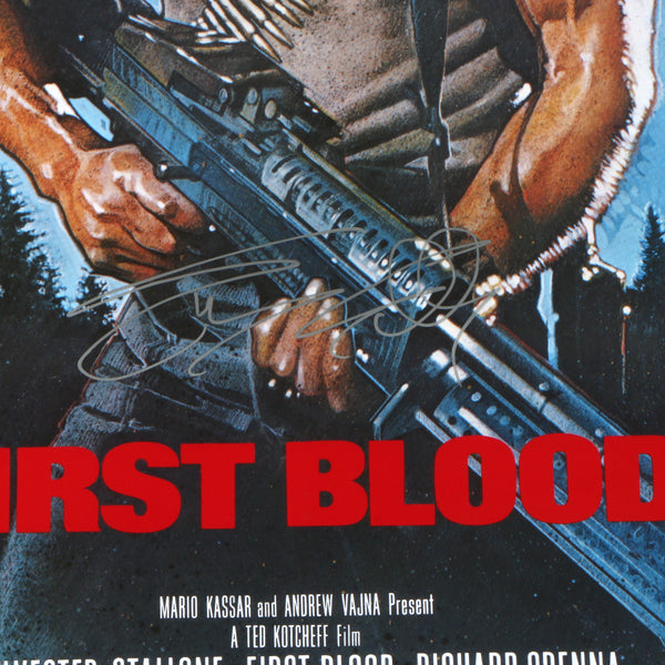 Sylvester Stallone Signed "Rambo: First Blood Part I" Movie Poster - B ...